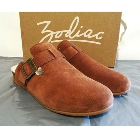 Zodiac | Shoes | Zodiac Womens Maui Saddle Suede Mule Cozy Clog Sandals ...